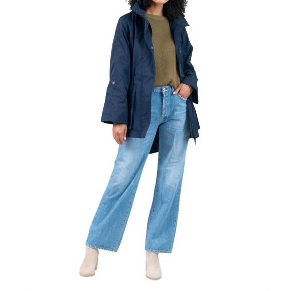 ANORAK | Jackets & Coats | New Anorak Crinkle Rain Jacket In Mid Navy ...